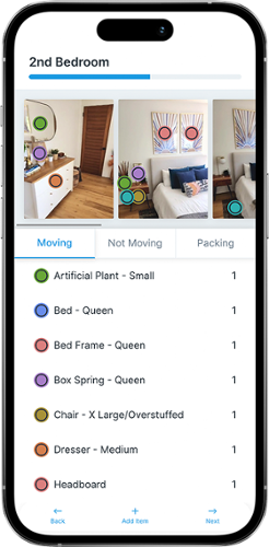 Visual Inventory - AI-powered Cube Sheet - for Moving